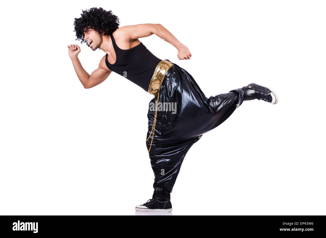 Rap dancer isolated on the white Stock Photo - Alamy