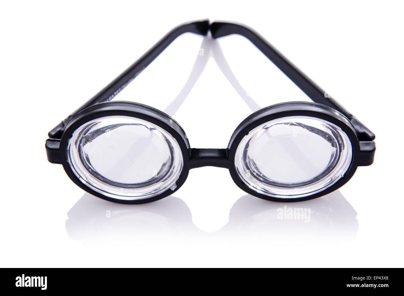 Funny nerd glasses isolated on white Stock Photo - Alamy