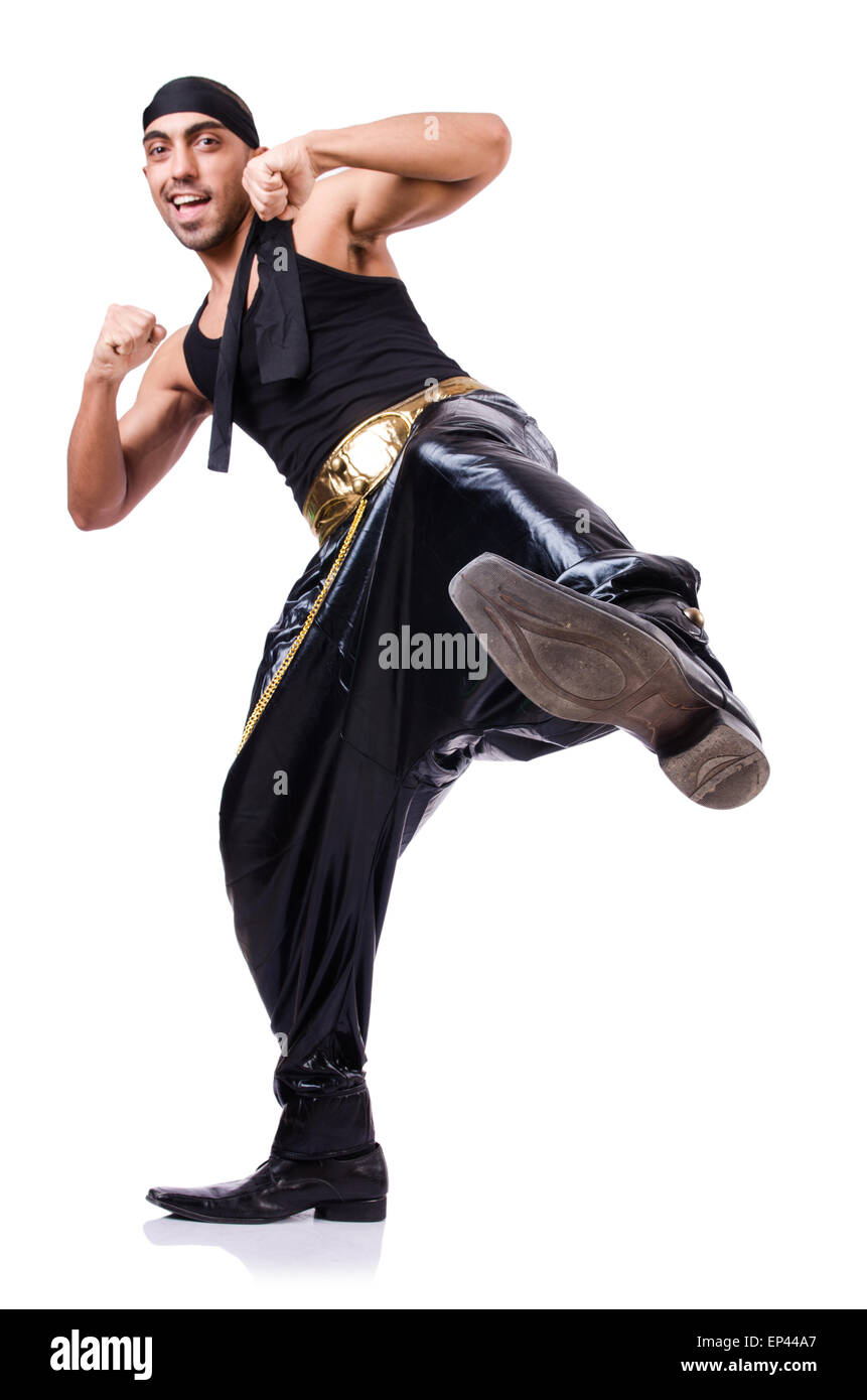 Rap dancer isolated on the white Stock Photo - Alamy
