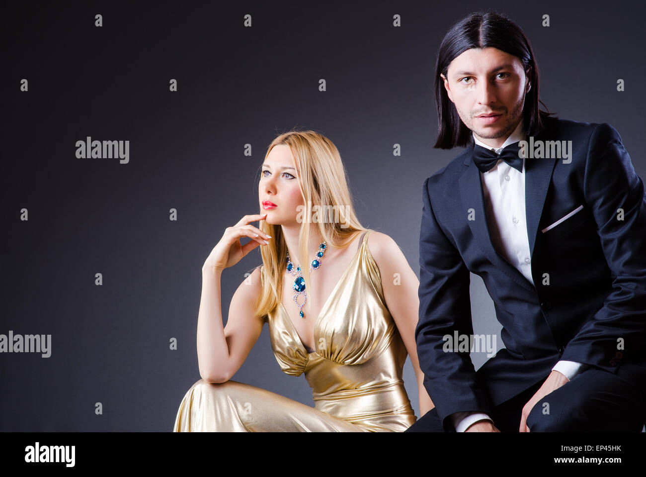 Pair in romantic love concept Stock Photo - Alamy