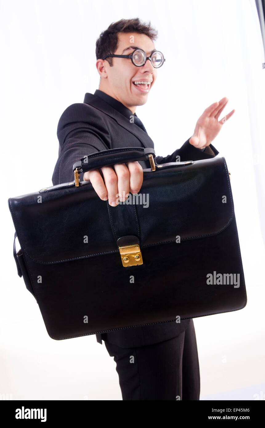 Nerd businessman isolated on hi-res stock photography and images - Alamy