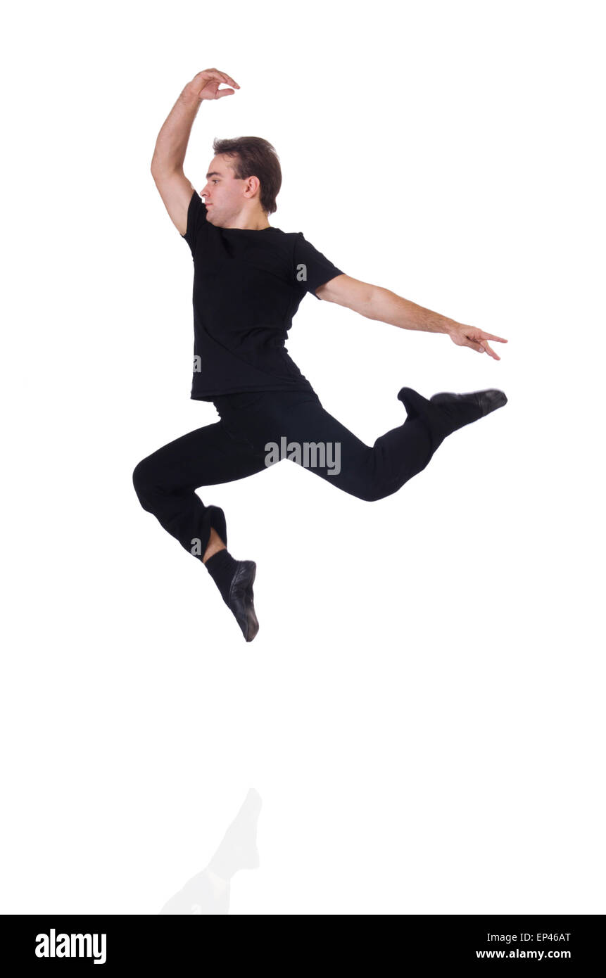 Dancer isolated on the white background Stock Photo - Alamy