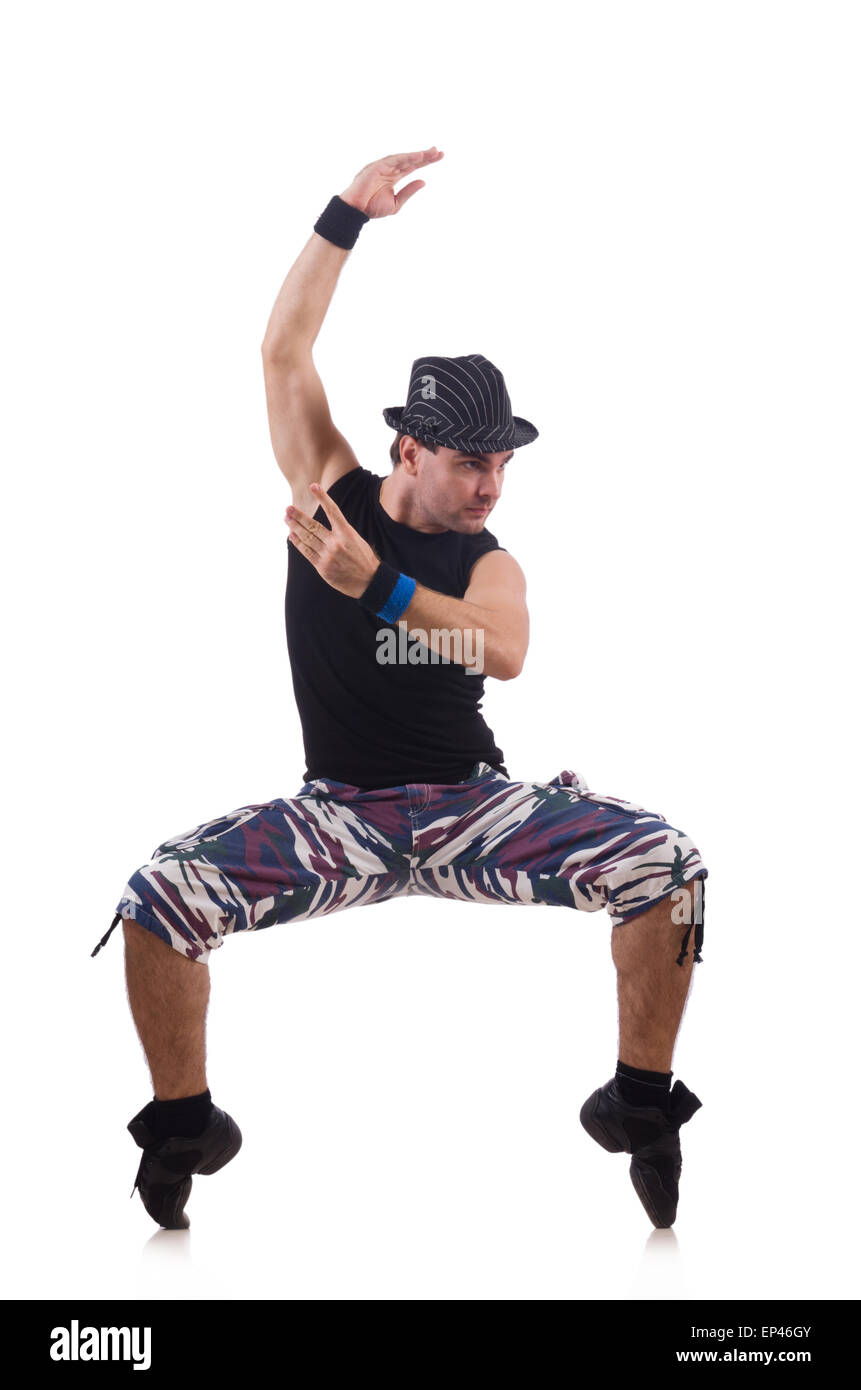 Dancer isolated on the white background Stock Photo - Alamy