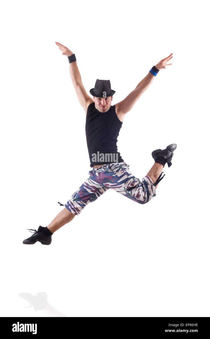 Dancer isolated on the white background Stock Photo - Alamy