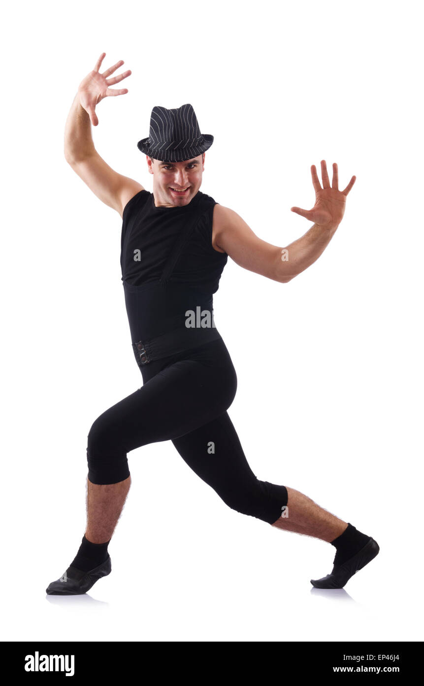 Dancer isolated on the white background Stock Photo - Alamy