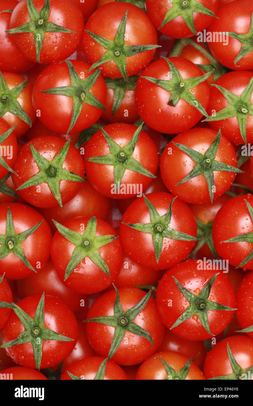 Cocktailtomaten bilden einen Hintergrund Stock Photo - Alamy