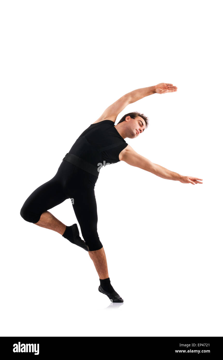 Dancer isolated on the white background Stock Photo - Alamy