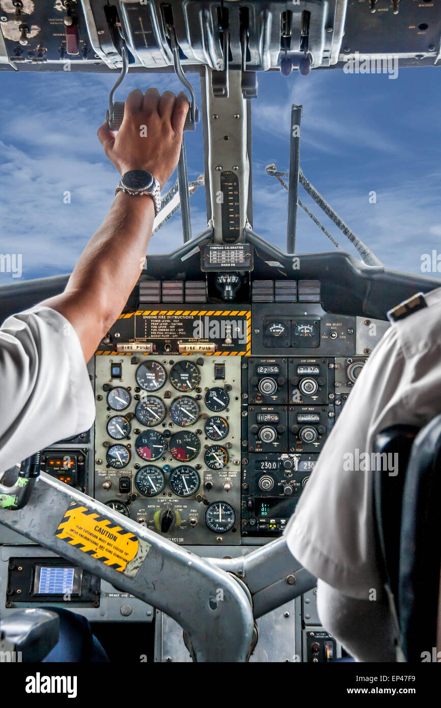 Instruments in the cockpit of an aircraft hi-res stock photography and ...