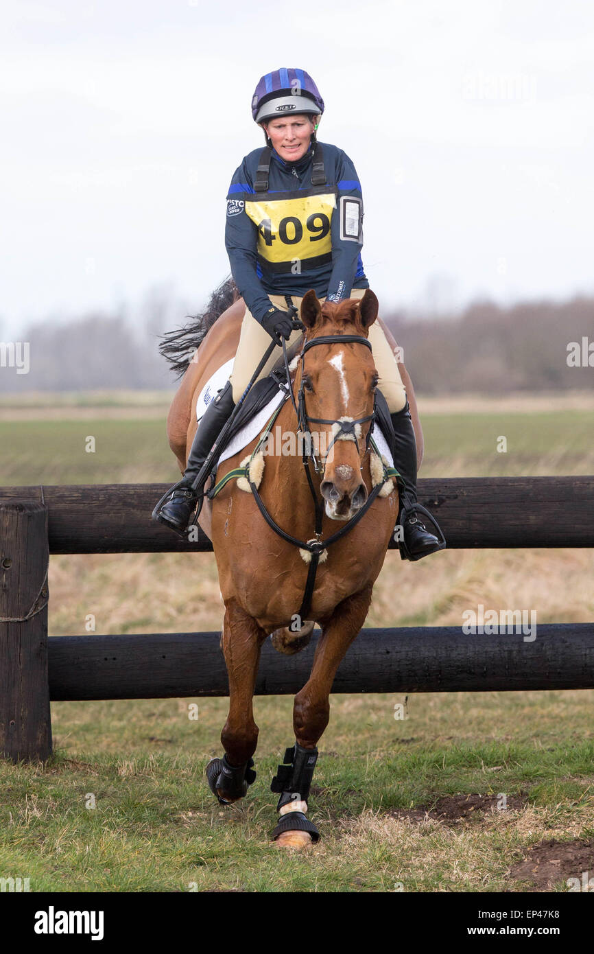 Zara Phillips riding her Olympic horse High Kingdom Stock Photo - Alamy