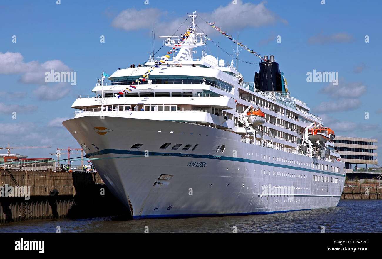 MS Amadea at Birthday of the Port of Hamburg 2015, Germany Stock Photo ...