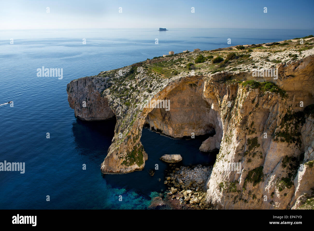 Blue Grotto, Malta Stock Photo - Alamy