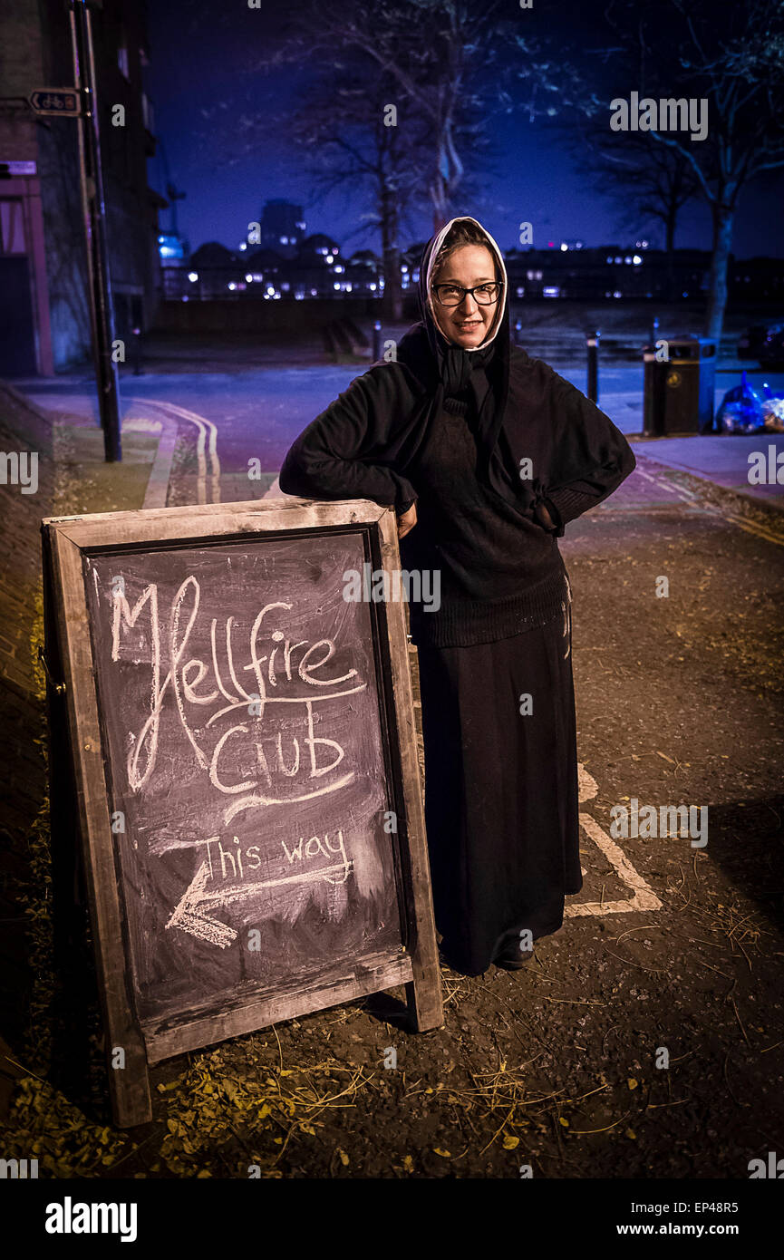 The entrance to a theatrical event staged in Brunel's Shaft at the ...