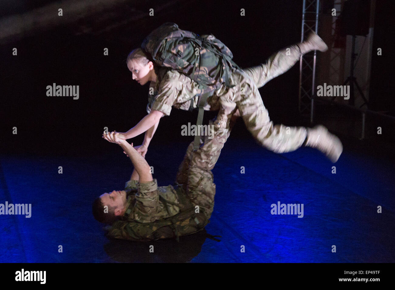 The company perform the Helicopter Dance. The Rosie Kay Dance Company ...