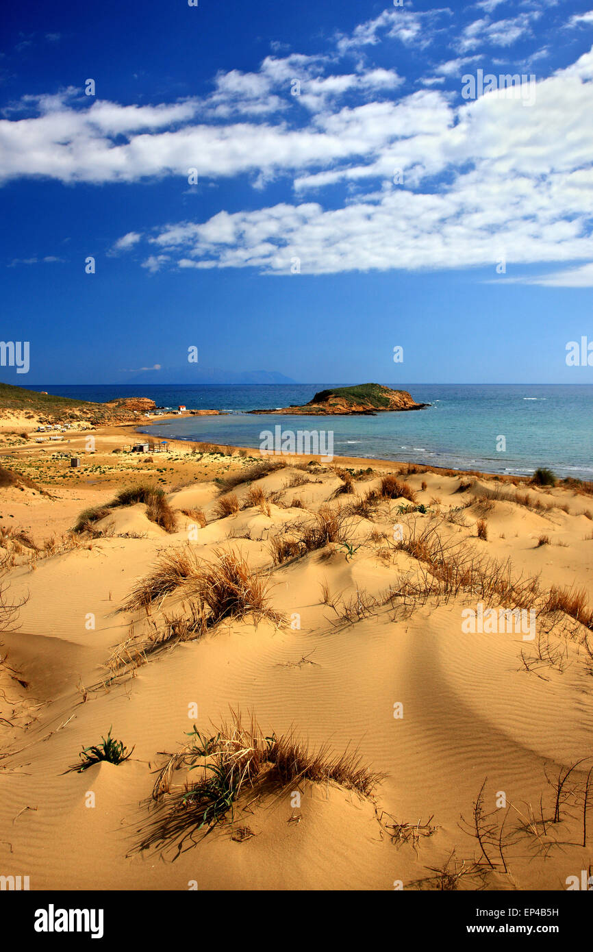 Gomati beach, close to Ammothines ("sand dunes"), Lemnos (Limnos ...