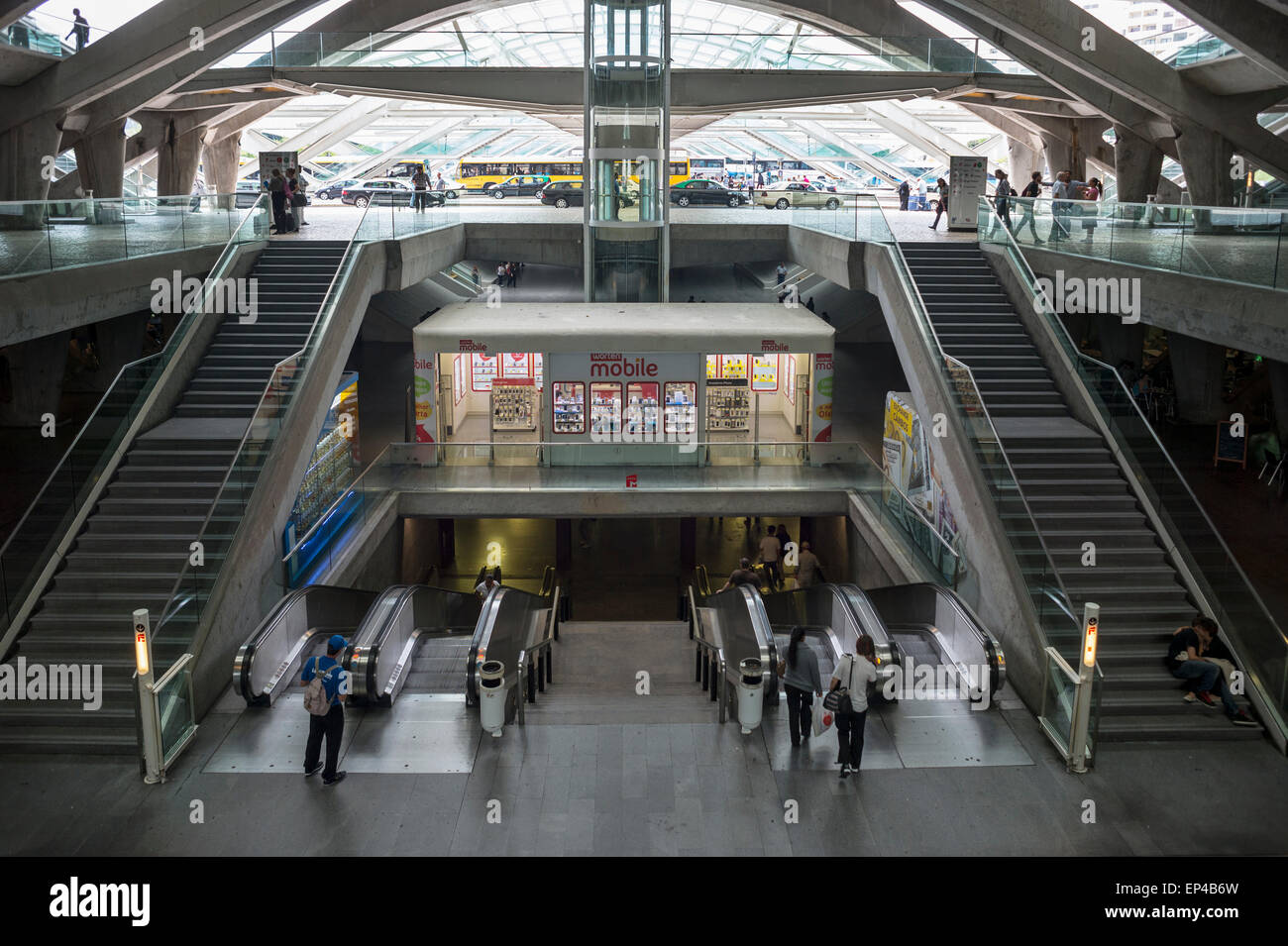 Gare do Oriente Metro Station at the Parque das Nacoes, Lisbon ...