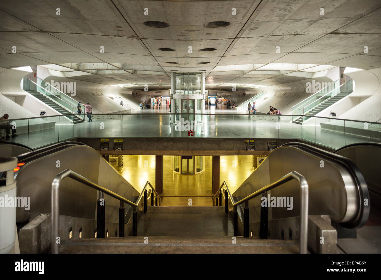 Gare do Oriente Metro Station at the Parque das Nacoes, Lisbon ...