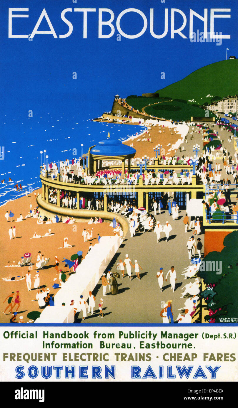 Southern railway poster hi-res stock photography and images - Alamy