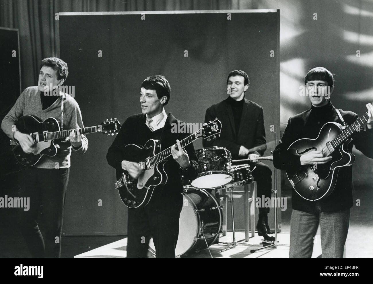 THE FOURMOST UK pop group in December 1963. From left: Billy Hatton ...