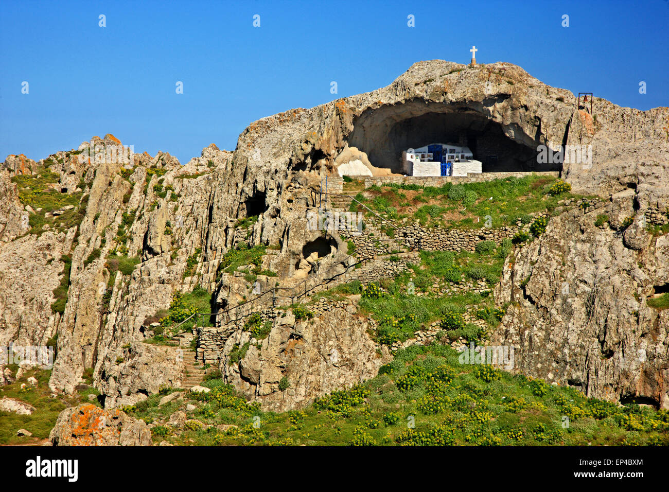 The "cavechurch" of Panagia Kakaviotissa, Lemnos (Limnos) island, North ...