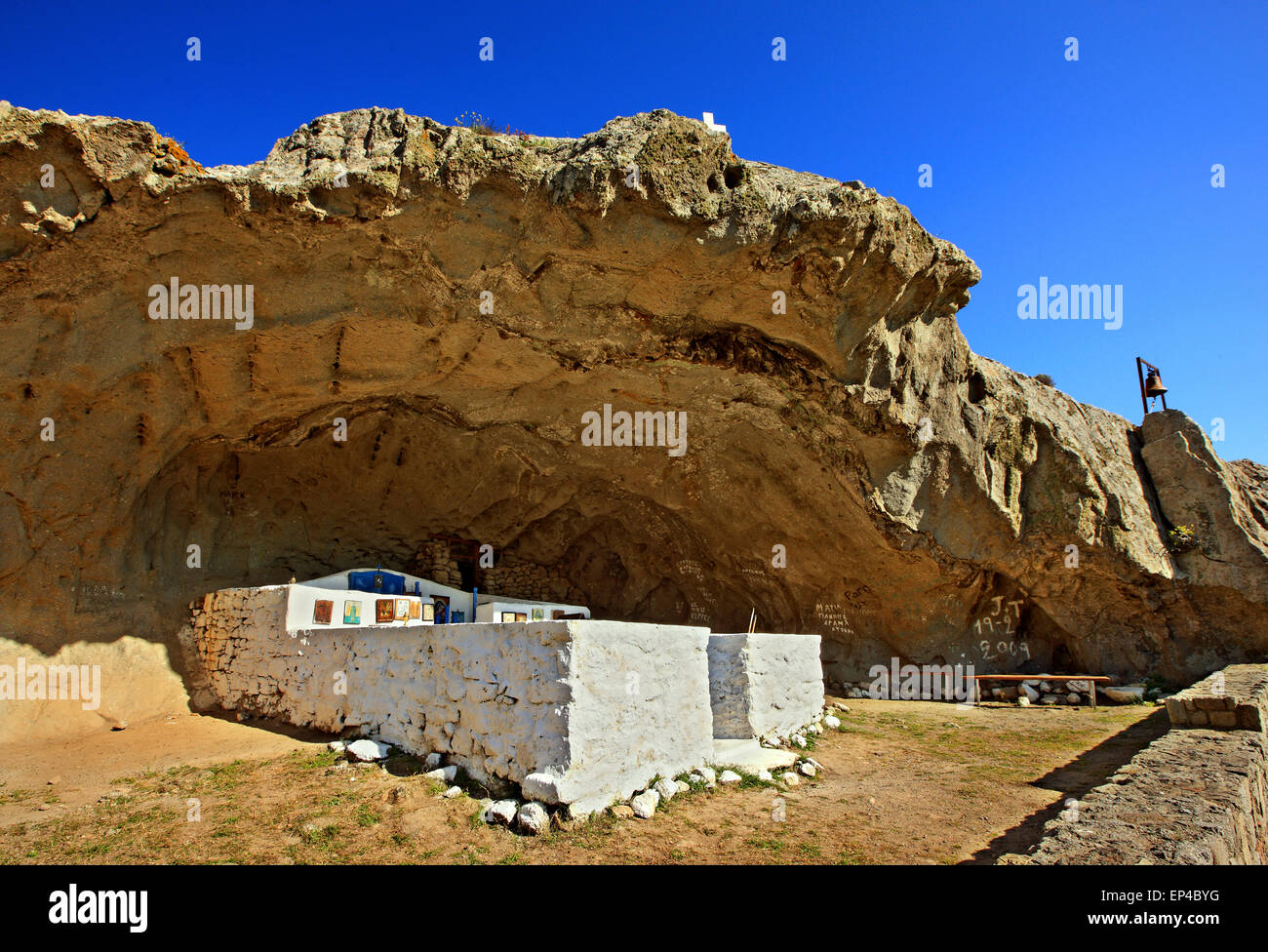 The "cavechurch" of Panagia Kakaviotissa, Lemnos (Limnos) island, North ...