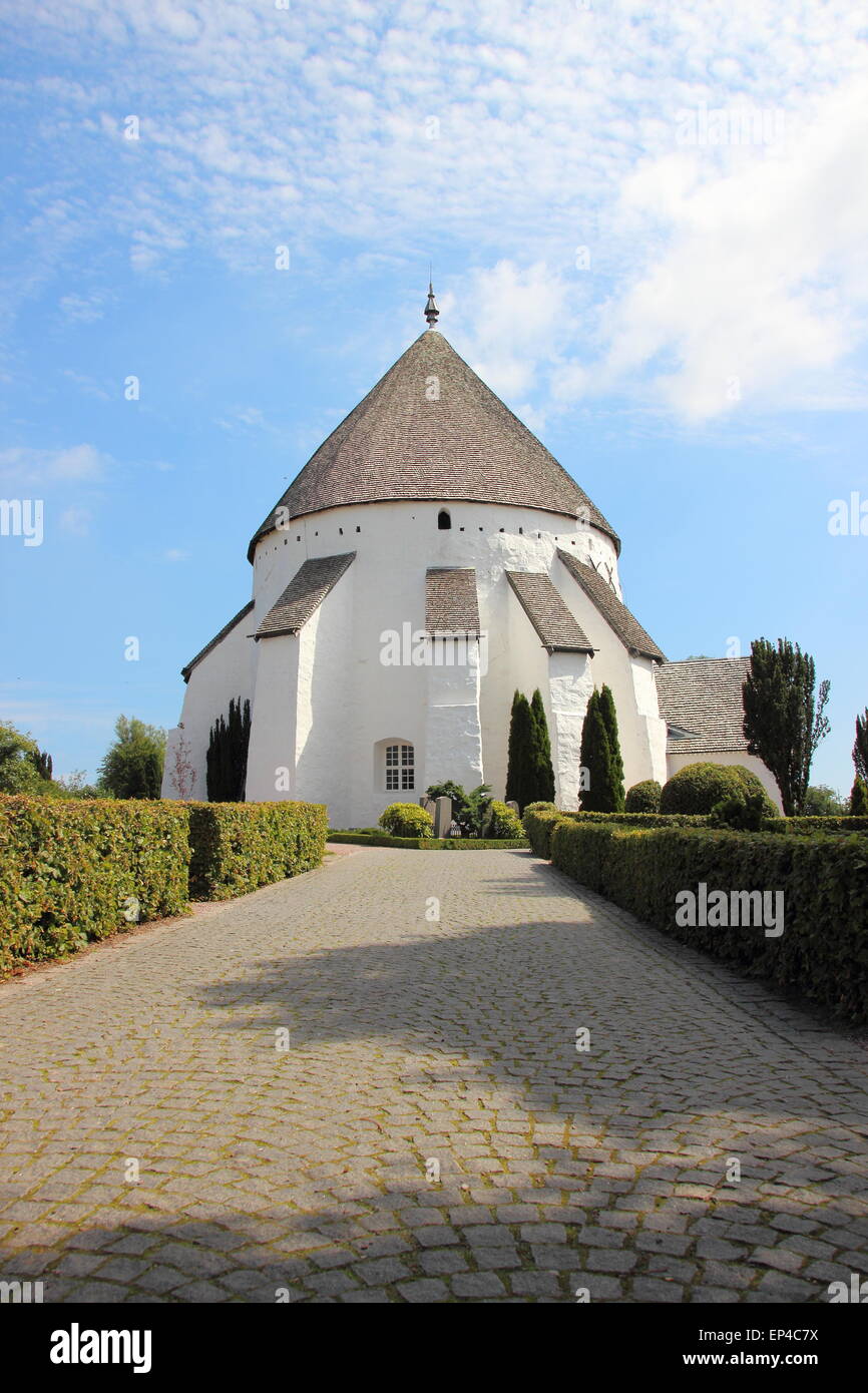Old round church at Bornholm Denmark Stock Photo - Alamy