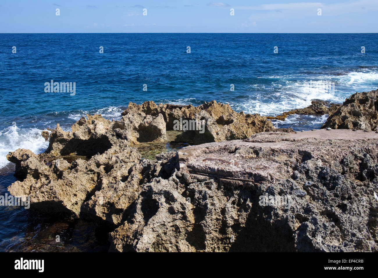 Jamaica. sandy coast of a bay Stock Photo - Alamy