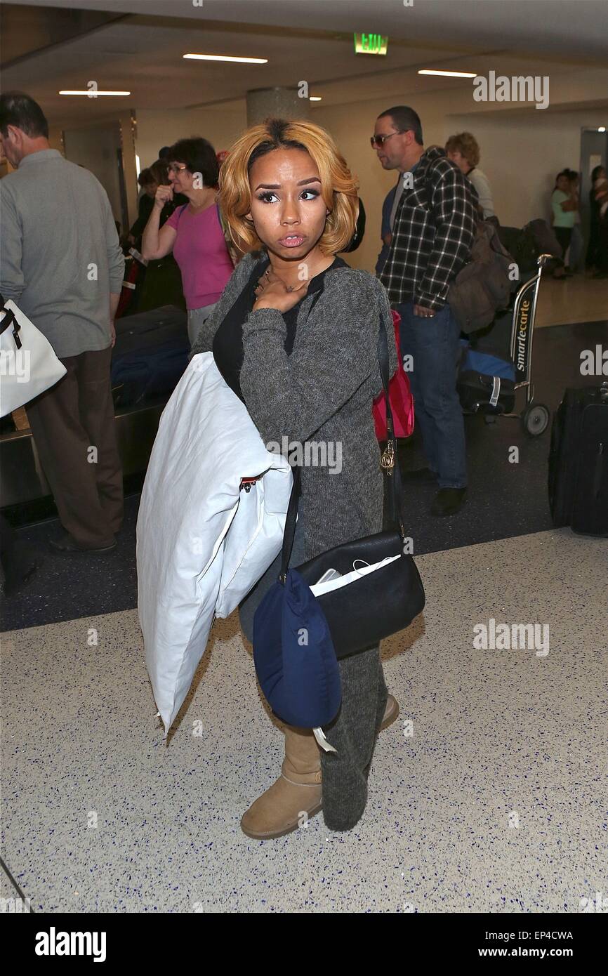 'Love & Hip Hop' star Morgan Hardman arrives at Los Angeles ...