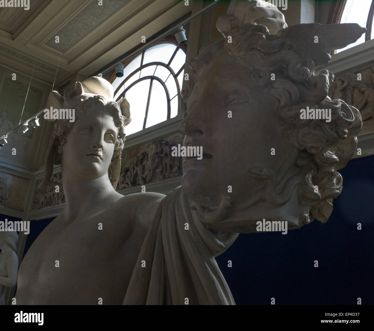 Perseus and Medusa, marble statues, Carlsberg museum Stock Photo - Alamy