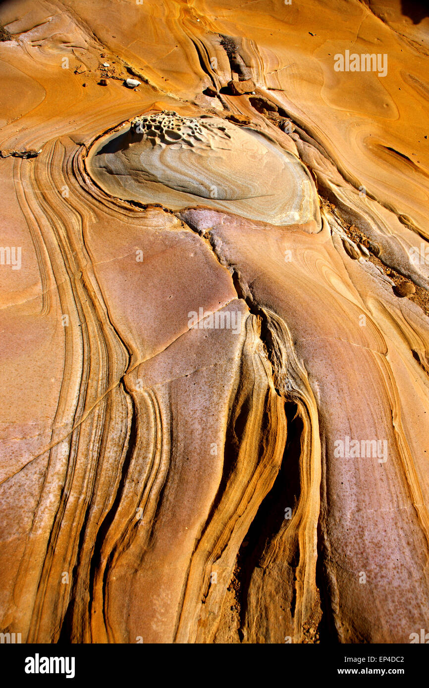Amazing volcanic rocks at Faraklo (or "Falakro") beach, Lemnos (Limnos ...