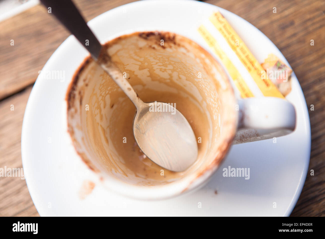 A cup of empty coffee Stock Photo - Alamy