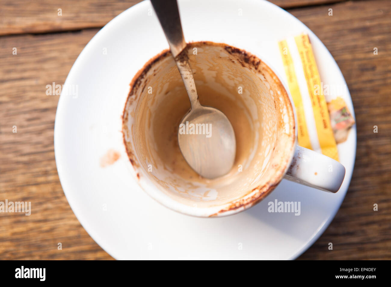 A cup of empty coffee Stock Photo - Alamy