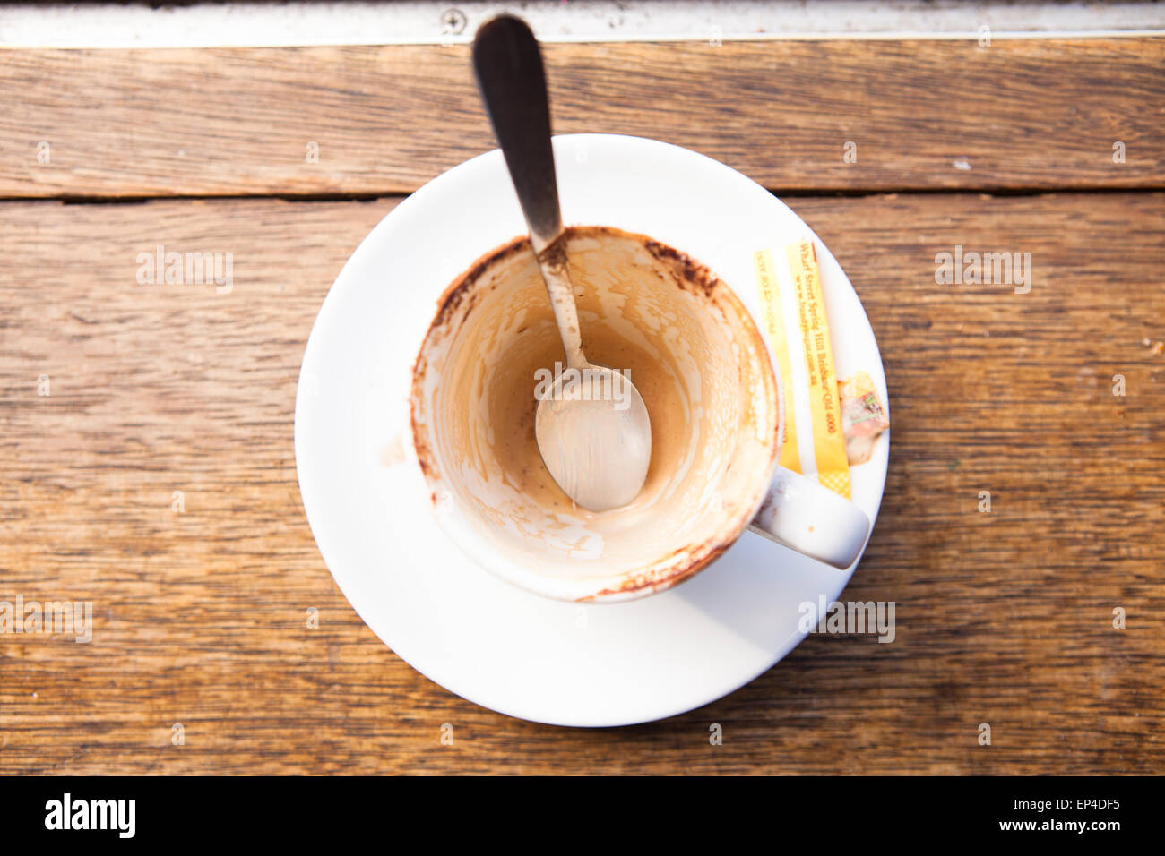 A cup of empty coffee Stock Photo - Alamy