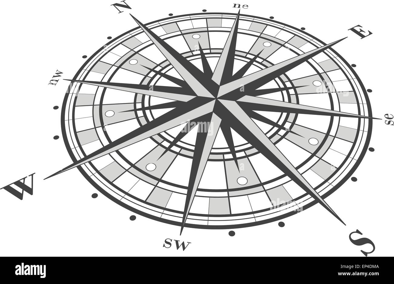 Compass vector vectors hi-res stock photography and images - Alamy