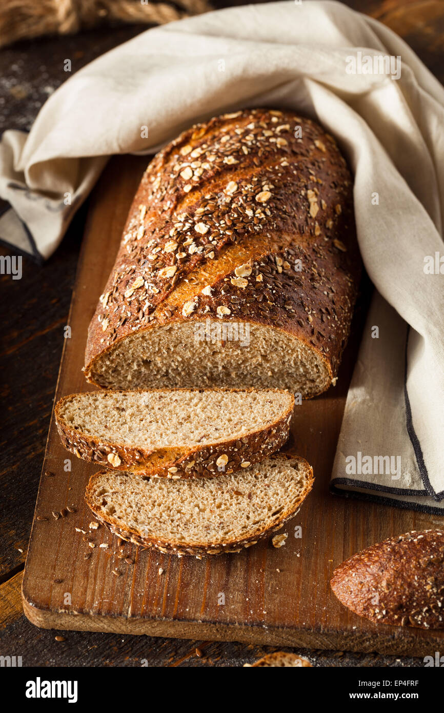 Organic Homemade Whole Wheat Bread Ready to Eat Stock Photo - Alamy