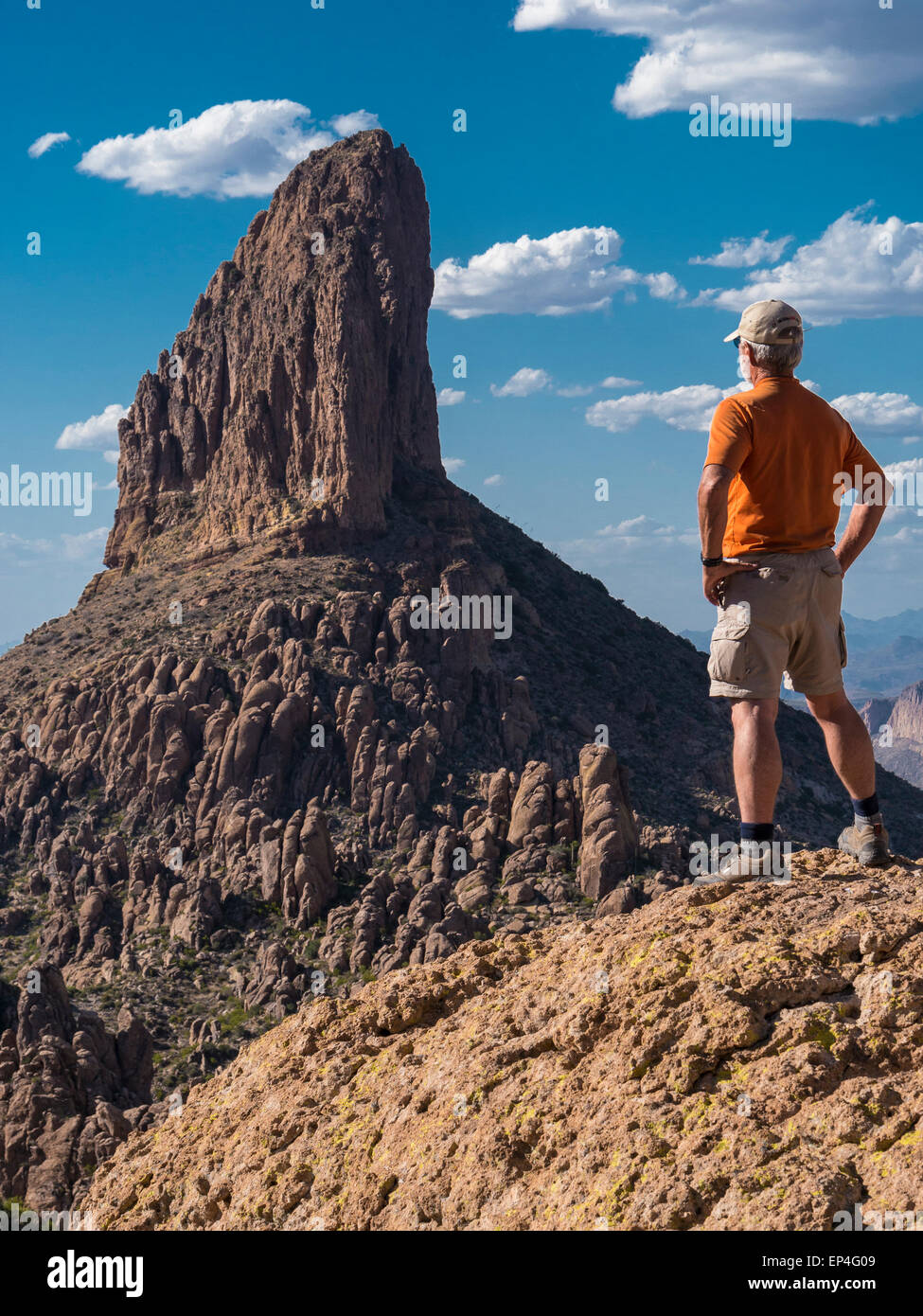 Weaver's Needle, Fremont Saddle, Peralta Canyon, AZ Stock Photo - Alamy