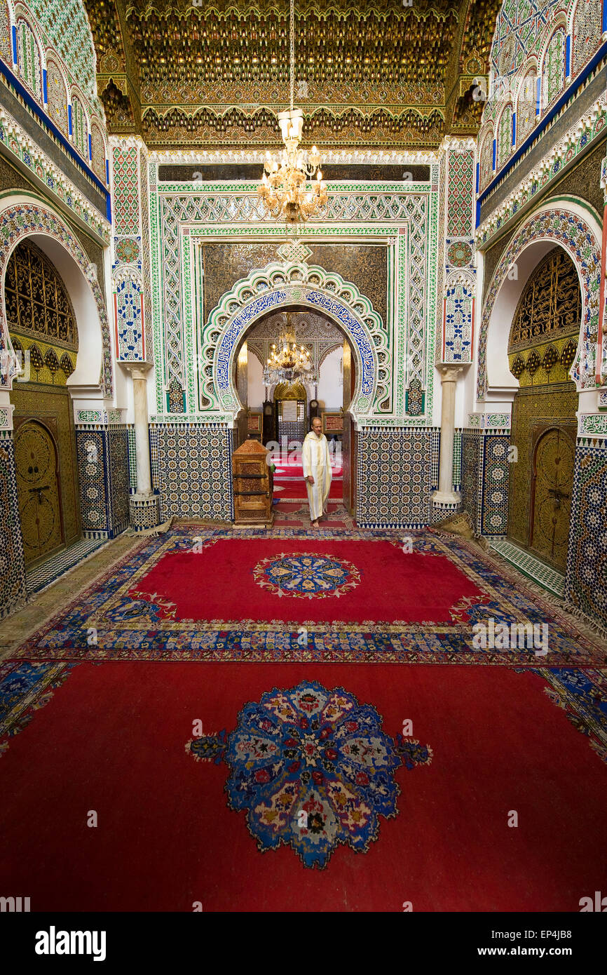 Morocco, Fes, Moulay Idriss II Mosque Stock Photo - Alamy