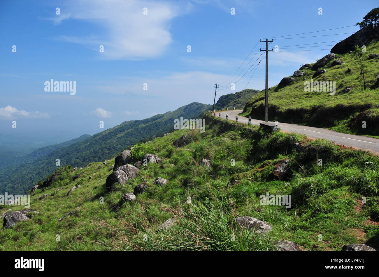 Beautiful hill road Stock Photo - Alamy