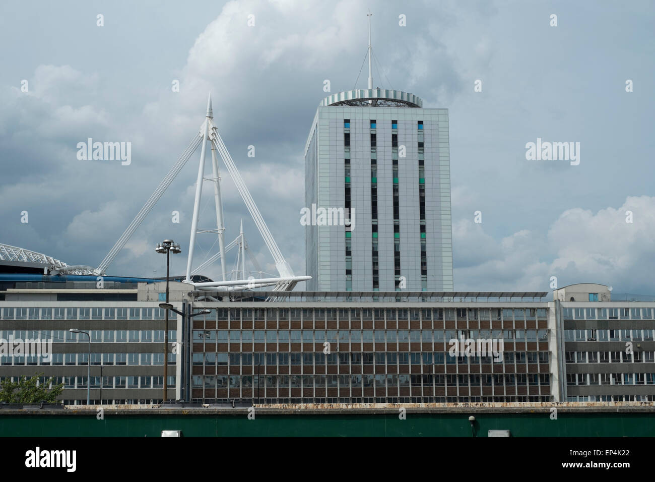 View from Cardiff Station Stock Photo - Alamy
