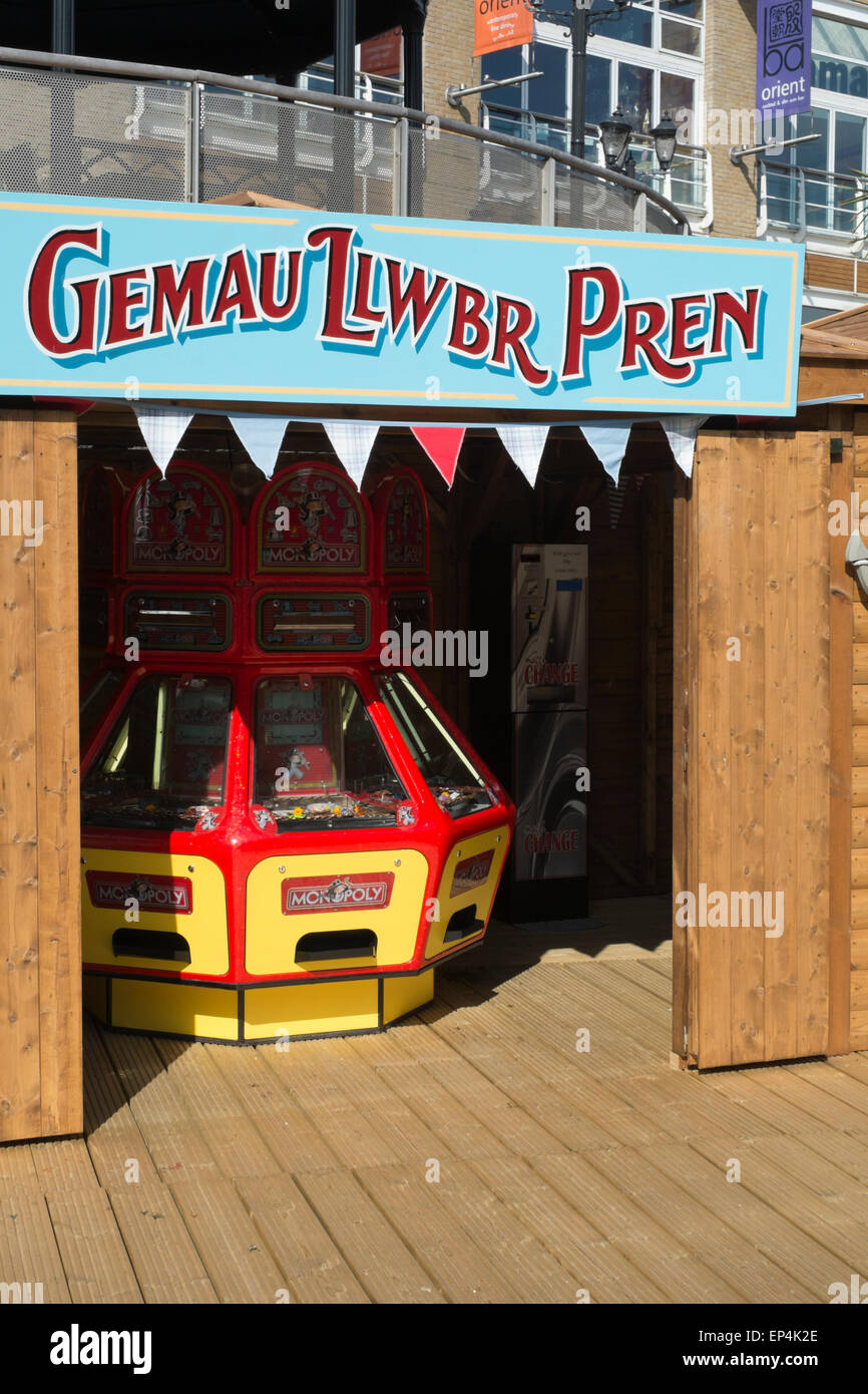 Amusement park at Cardiff Bay Stock Photo - Alamy
