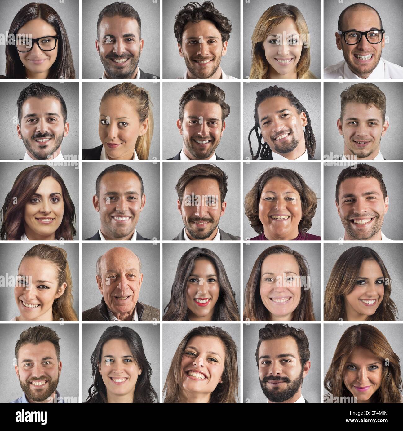 Faces collage hi-res stock photography and images - Alamy