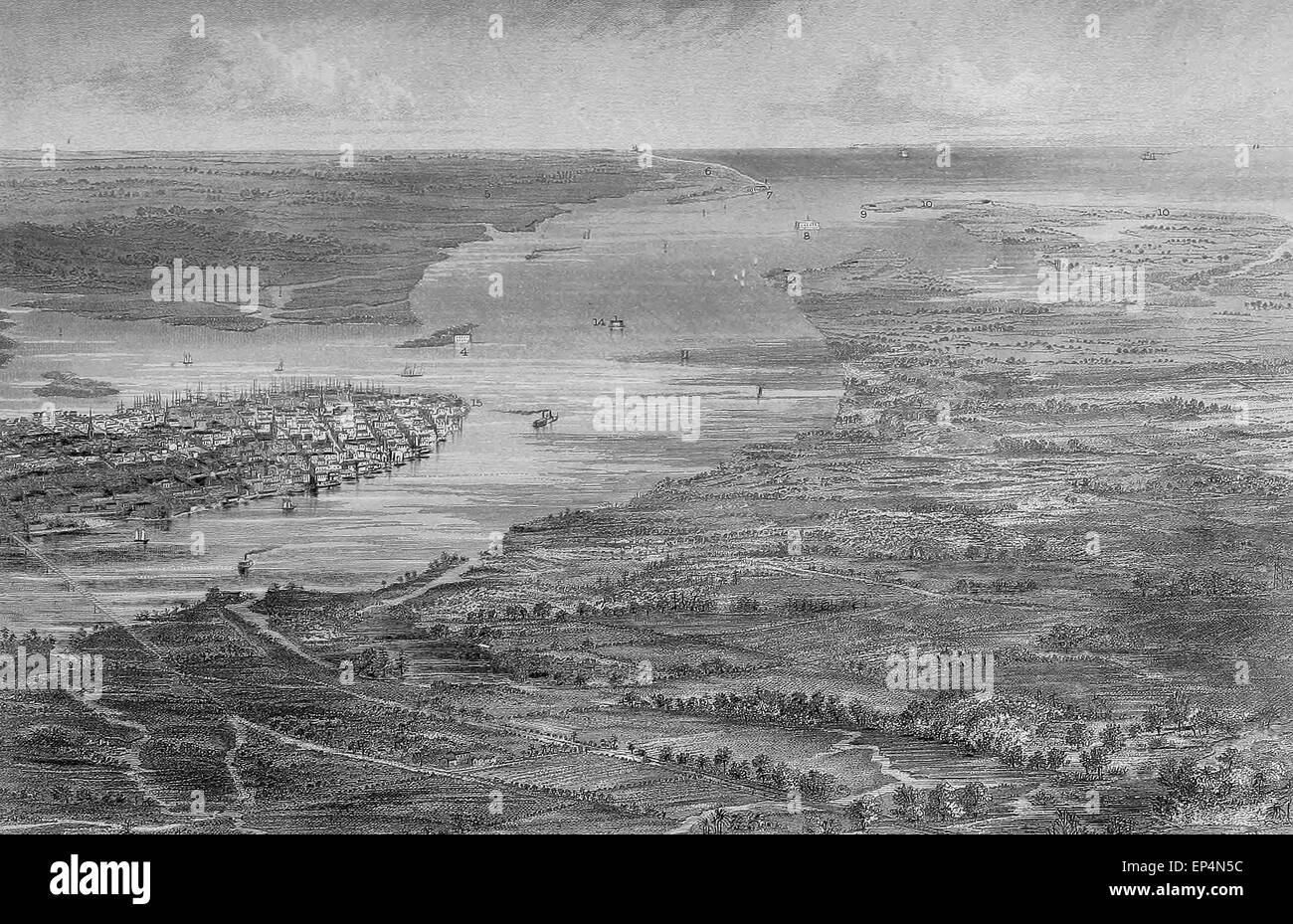 Aerial view charleston south carolina hi-res stock photography and ...