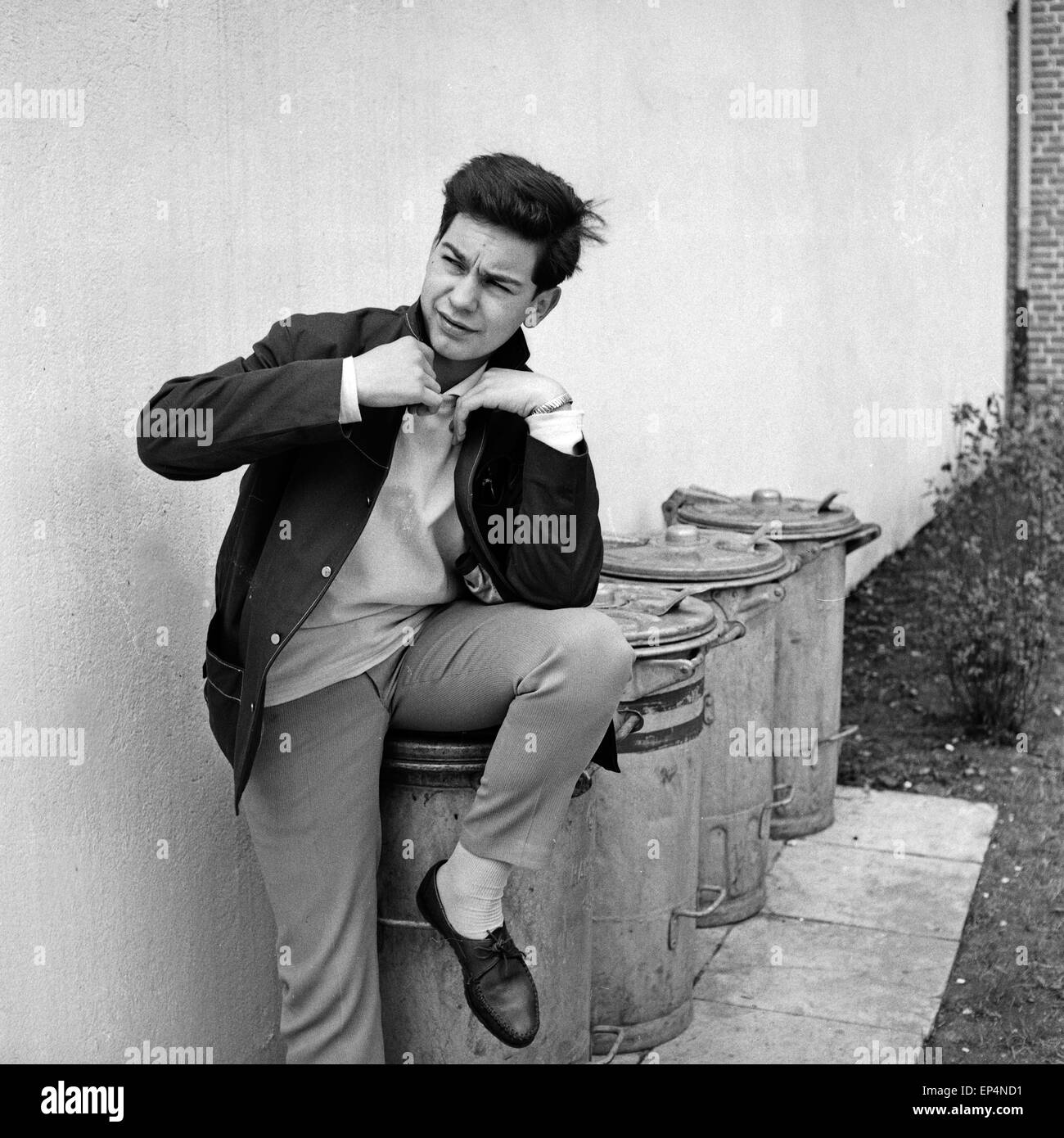 Der junge deutsche Schauspieler Harald Martens, Deutschland 1960er ...
