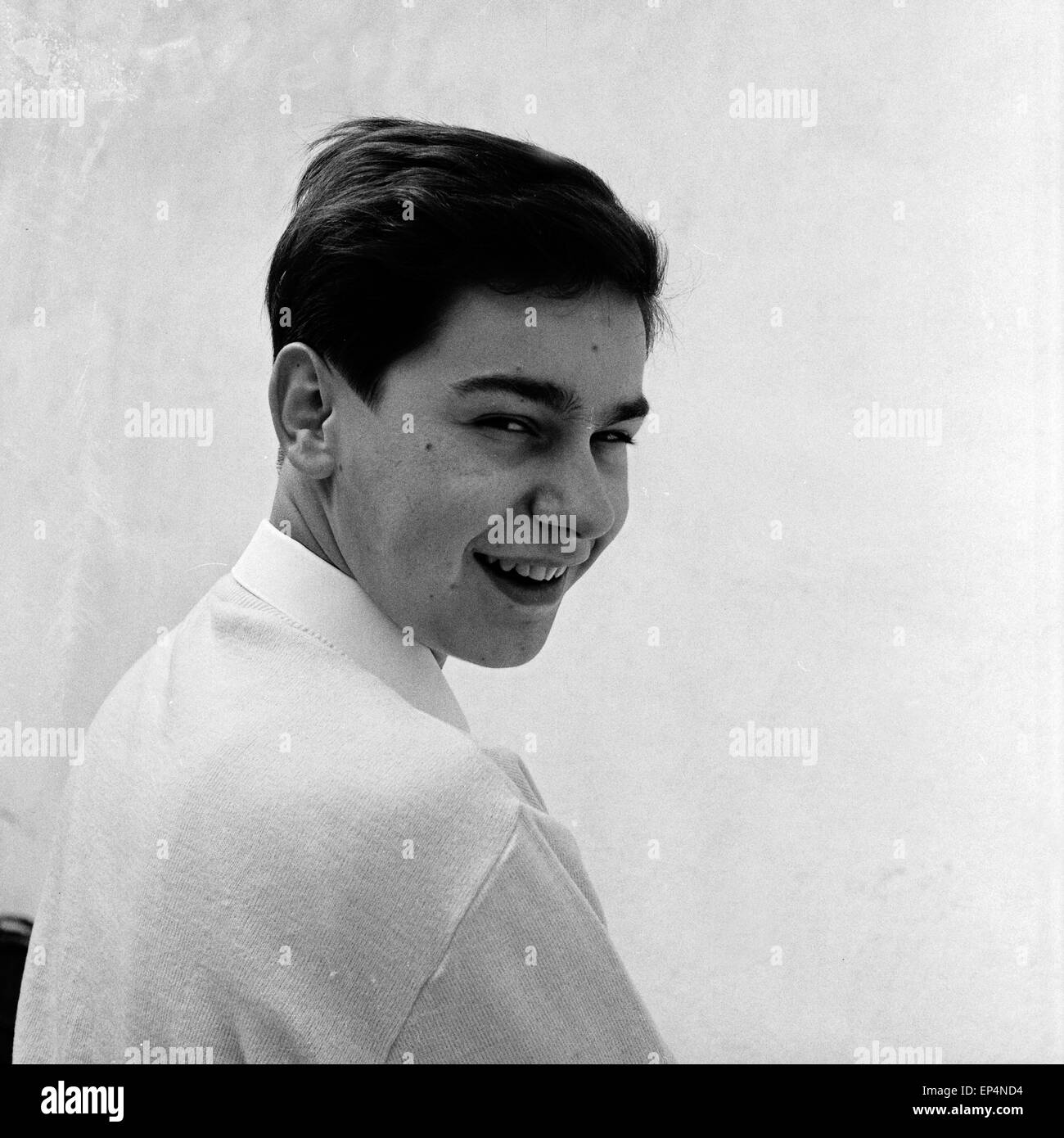 Der junge deutsche Schauspieler Harald Martens, Deutschland 1960er ...