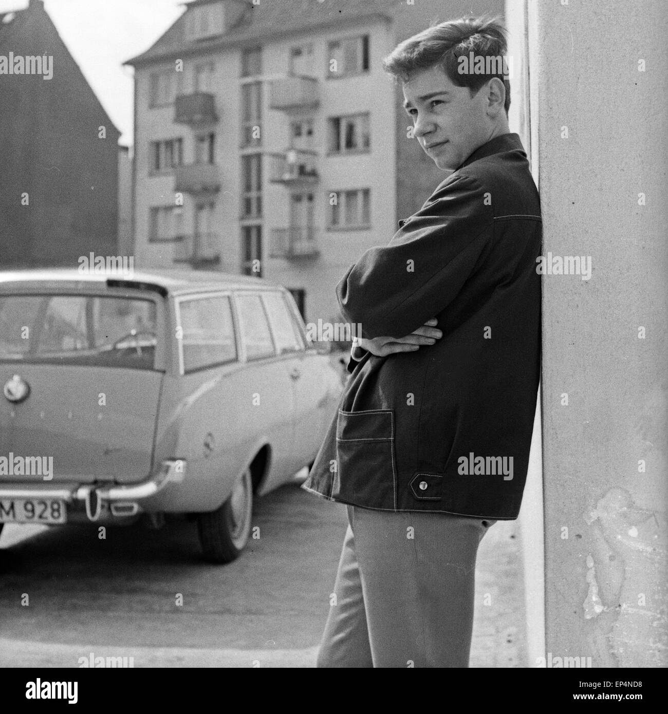 Der junge deutsche Schauspieler Harald Martens, Deutschland 1960er ...