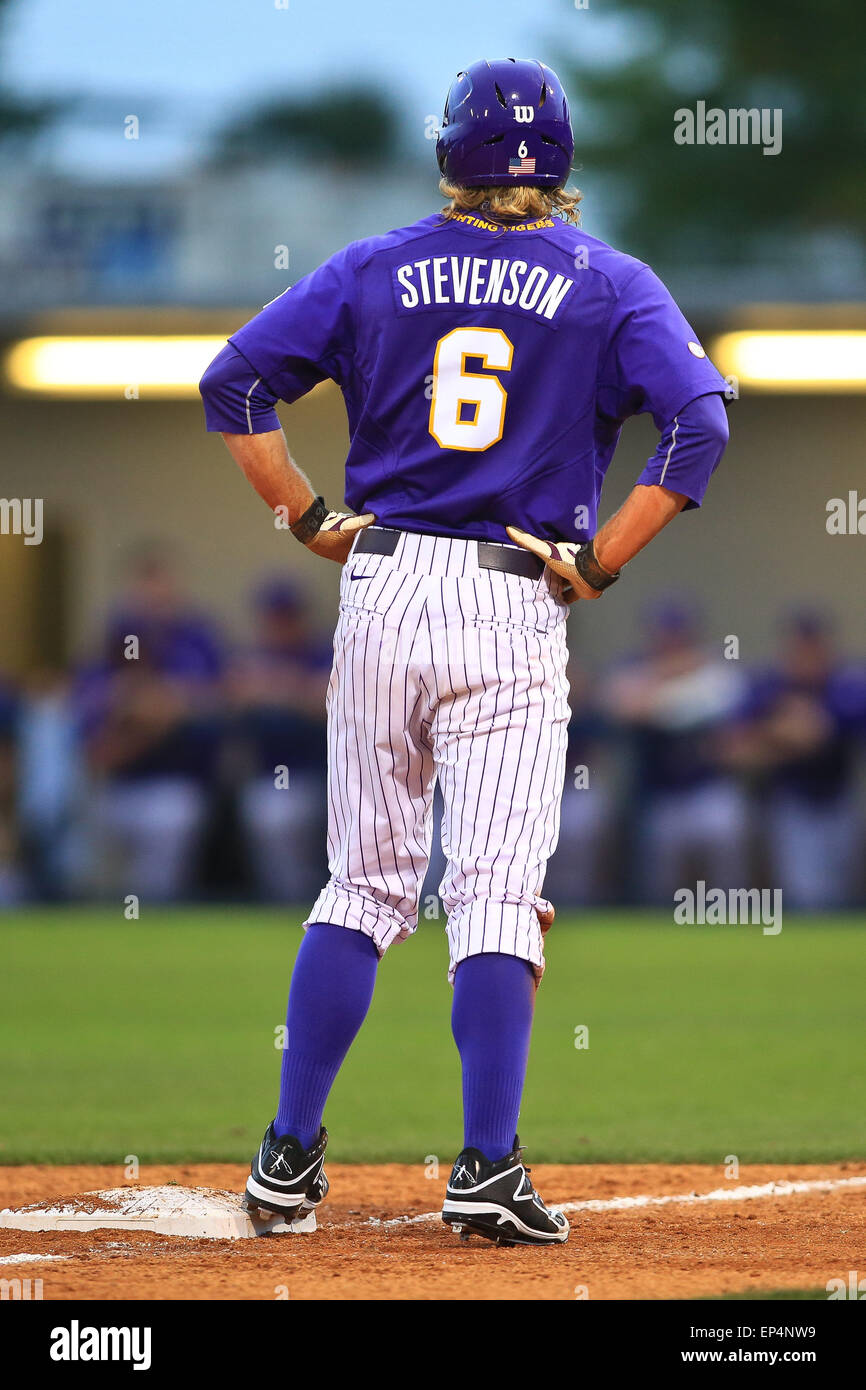 May 12, 2015: LSU Outfielder Andrew Stevenson (6) on 3rd base during ...