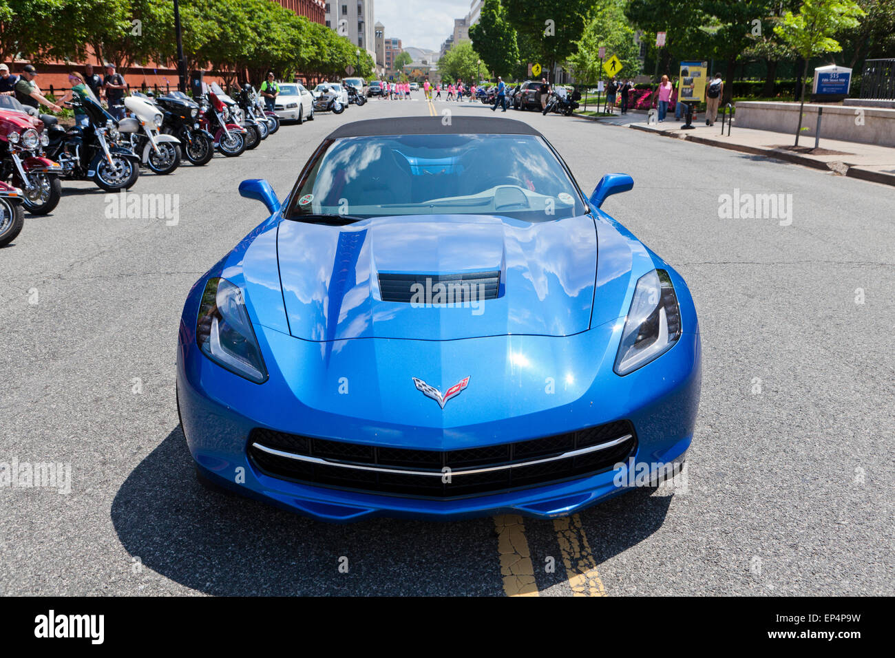 2014 Chevy Corvette Stingray Z51 convertible front view - USA Stock ...