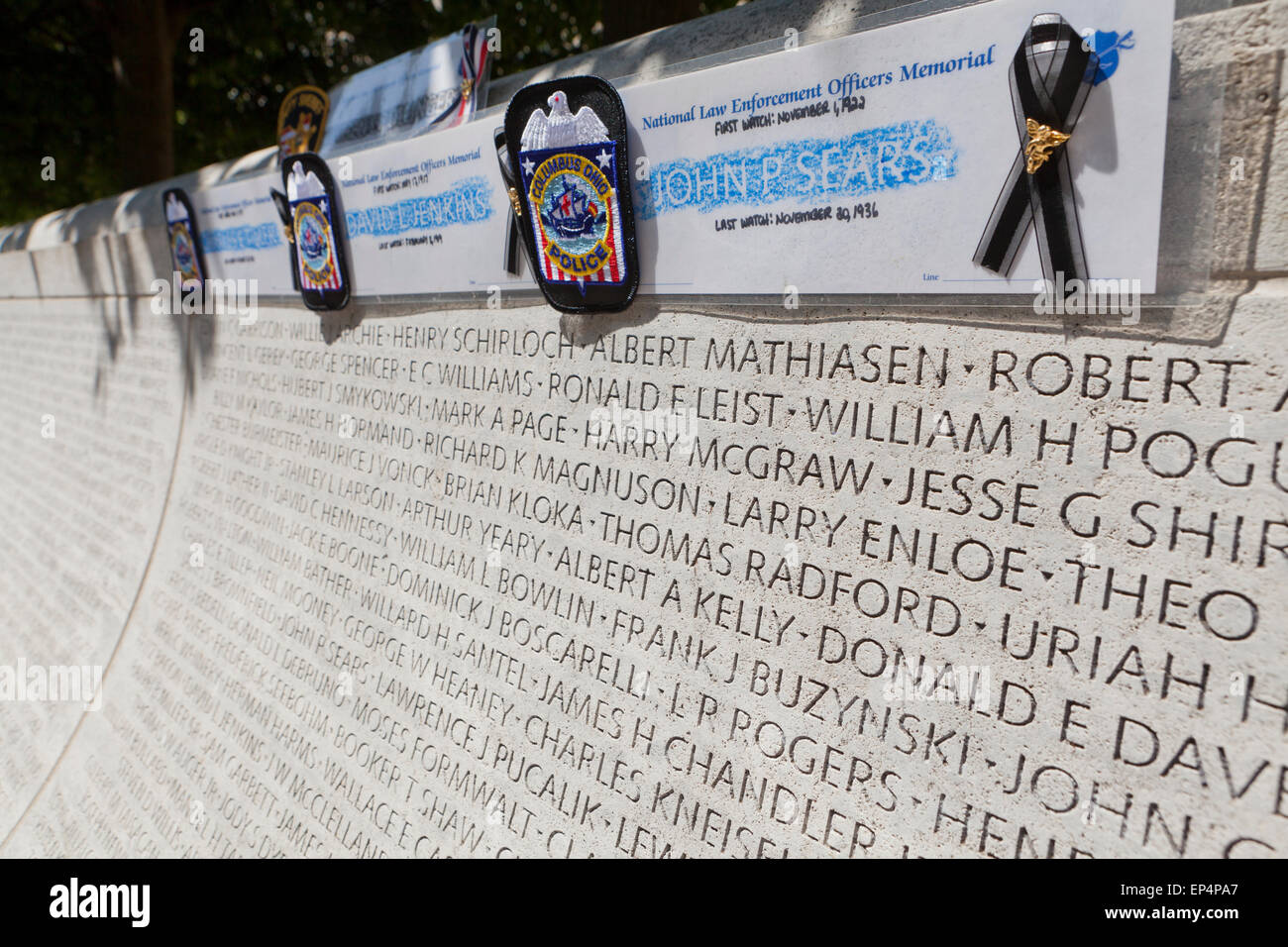 National Police Officers Memorial - Washington, DC USA Stock Photo - Alamy