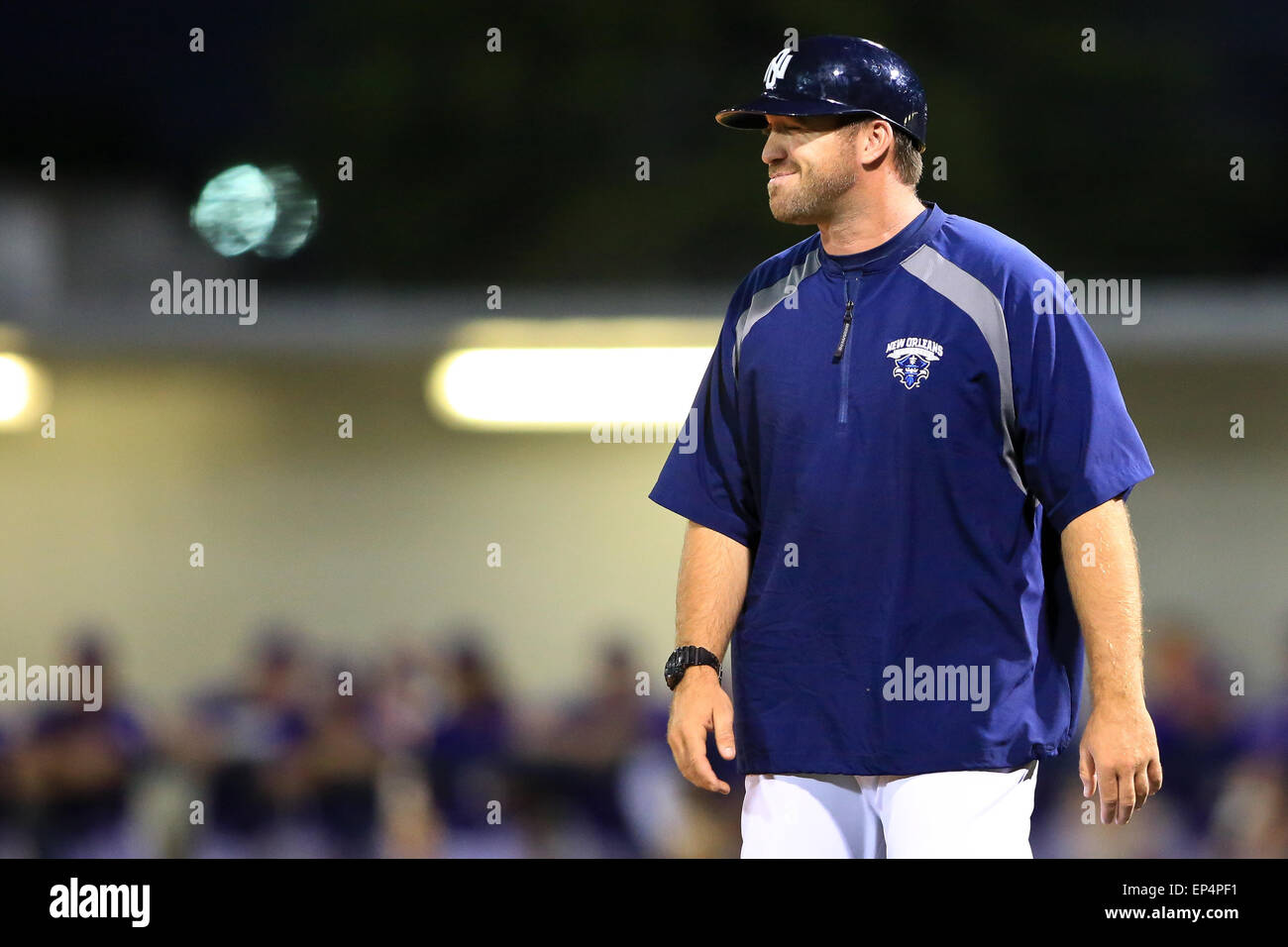 May 12, 2015: UNO Assistant Coach Blake Dean during the game between ...