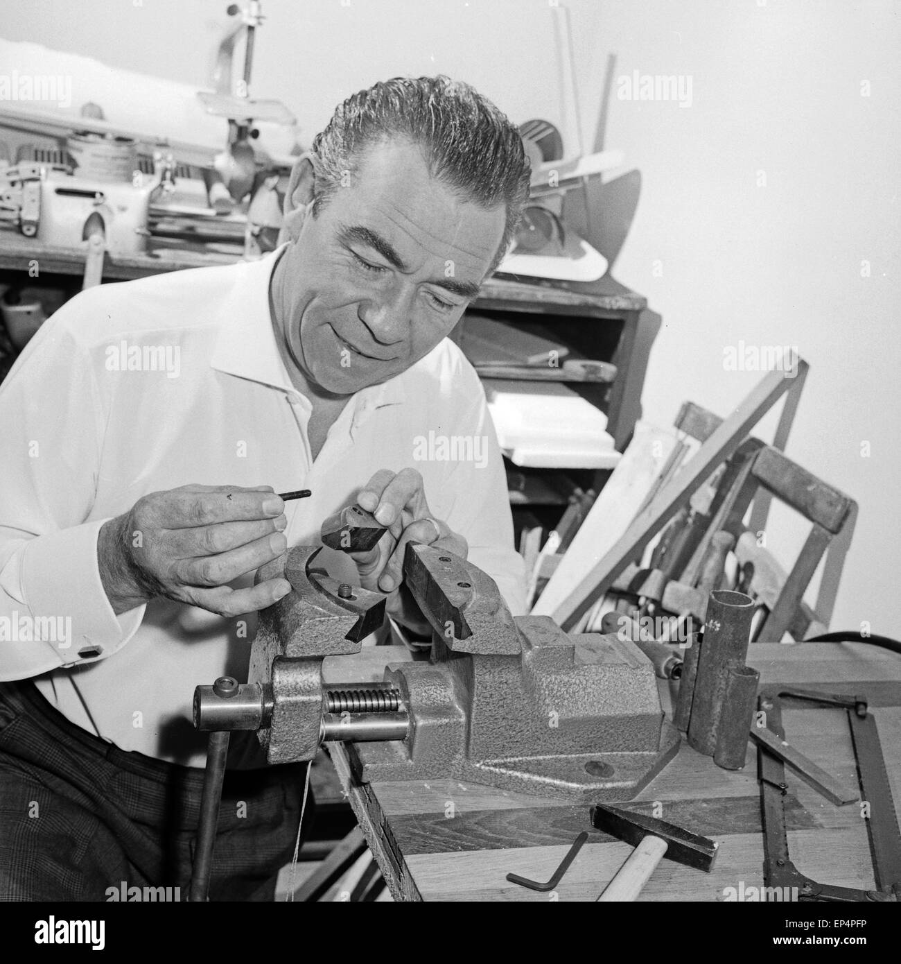 Deutscher Showmaster und Entertainer Peter Frankenfeld in seinem ...