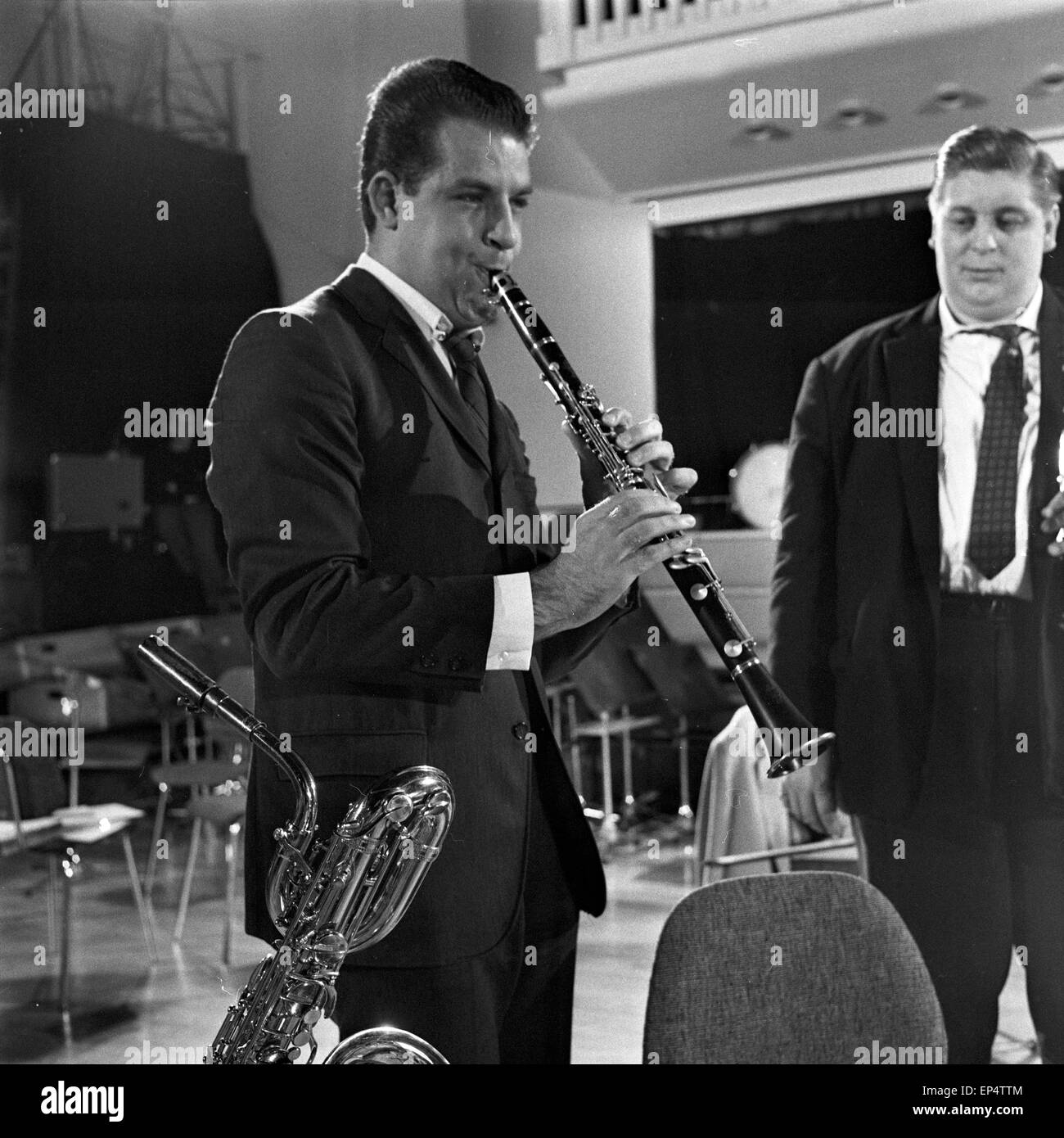 Musiker beim Jazz Workshop in Hamburg, Deutschland 1960er Jahre ...